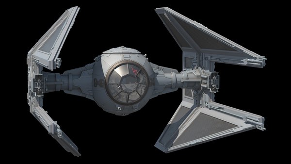 modelo 3d Interceptor TIE de Star Wars - TurboSquid 2337745
