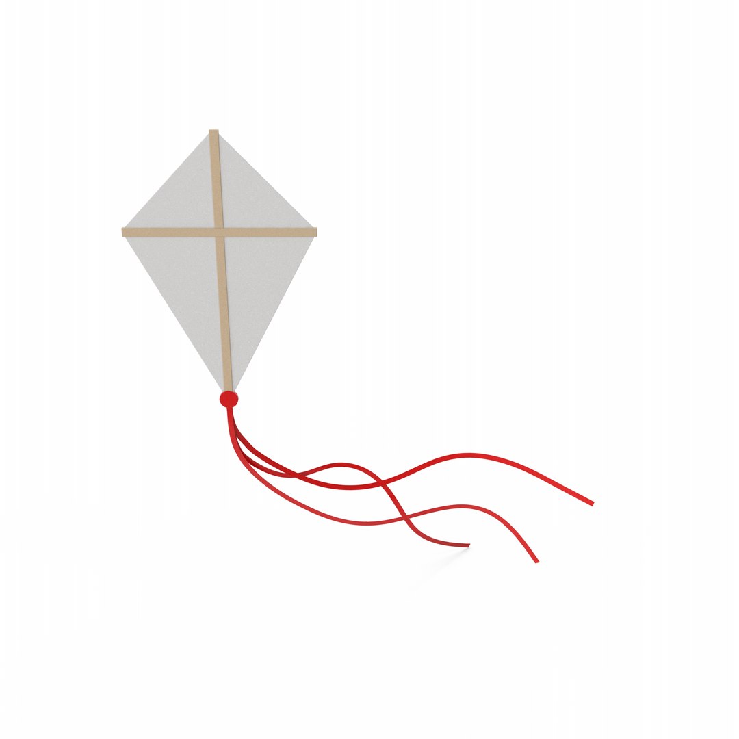 Paper Kite 3D Model - TurboSquid 2192215