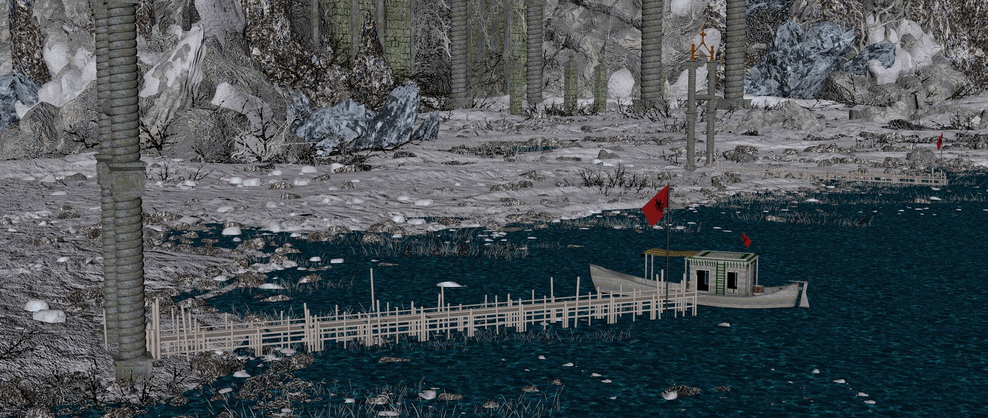 Fantasy Arctic Tower Gate Model - TurboSquid 2054626