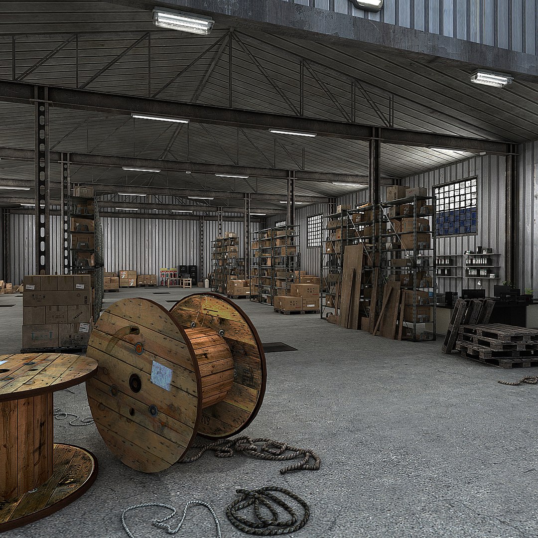 3D Logistics and storage Warehouse Scene 01a - TurboSquid 1769132