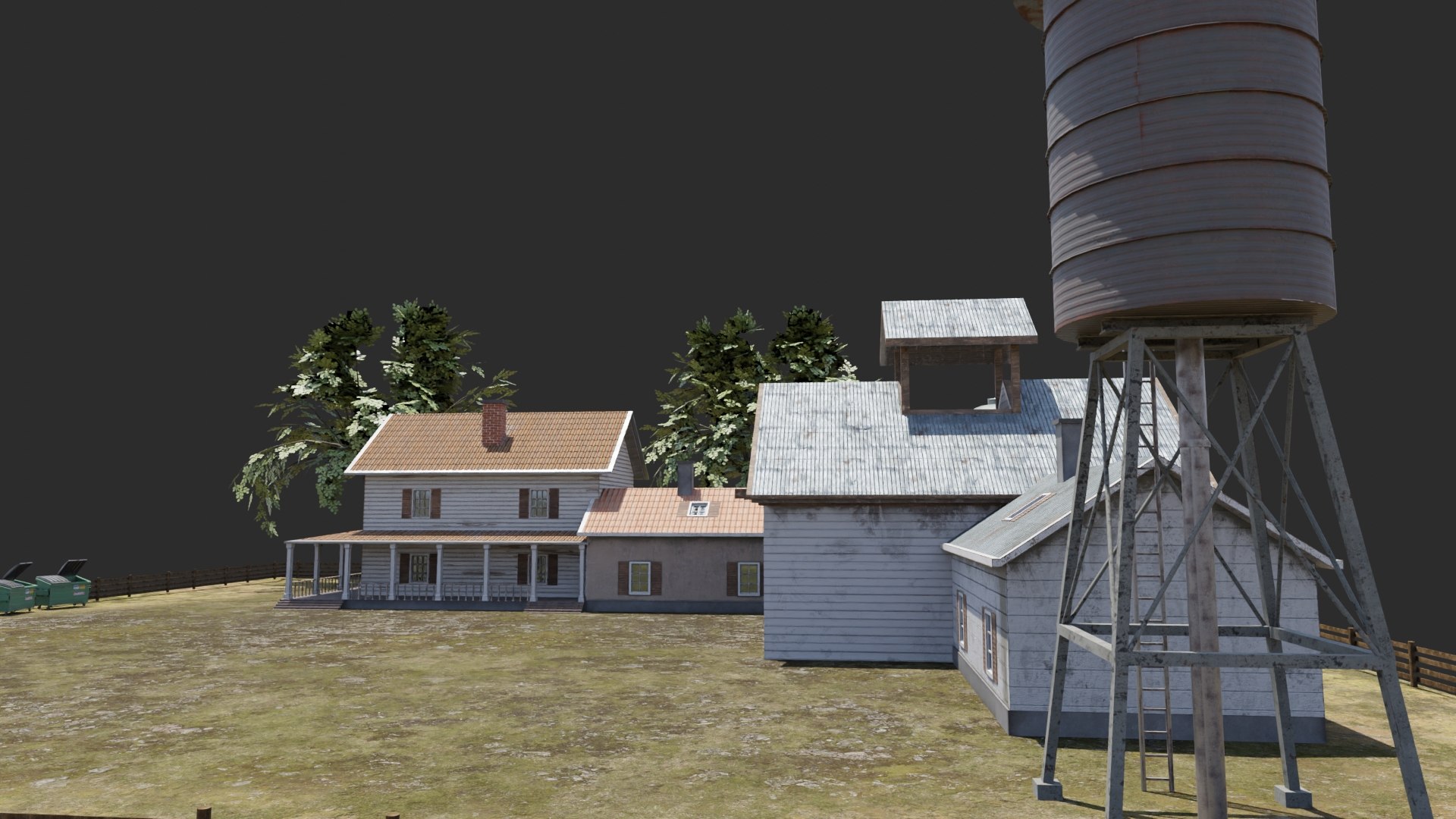 Farm Scene Model - TurboSquid 1971286