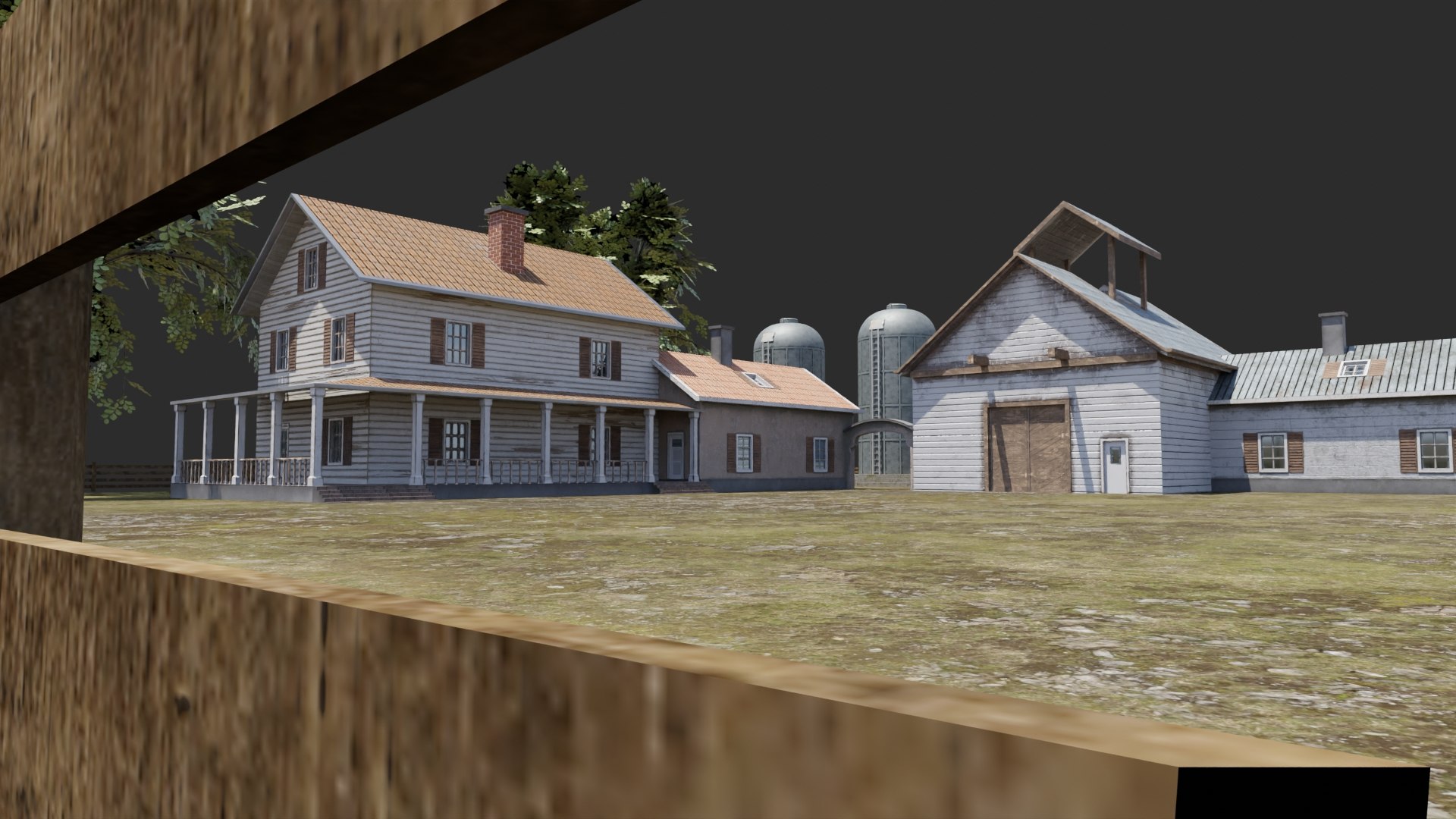 Farm Scene Model - TurboSquid 1971286