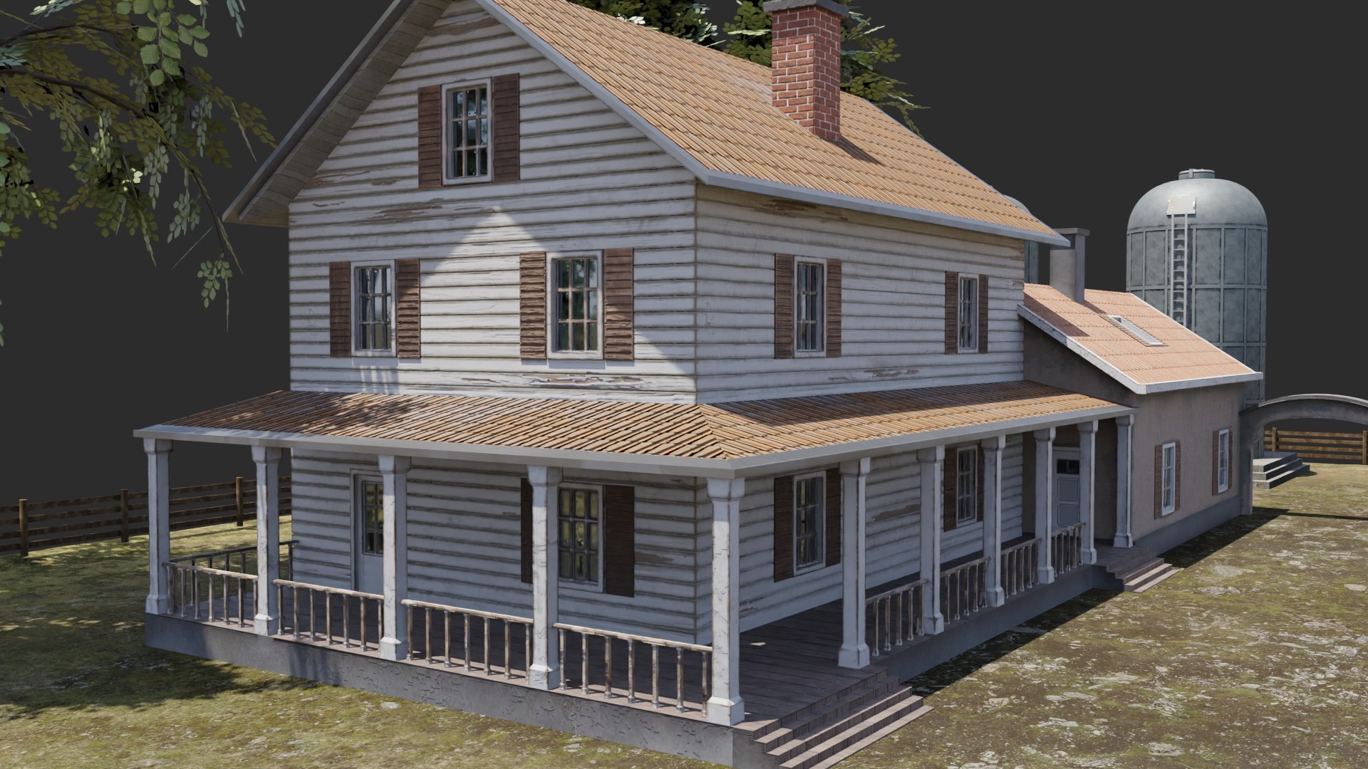 Farm Scene Model - TurboSquid 1971286