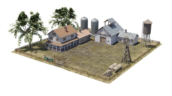 Farm Scene model - TurboSquid 1971286