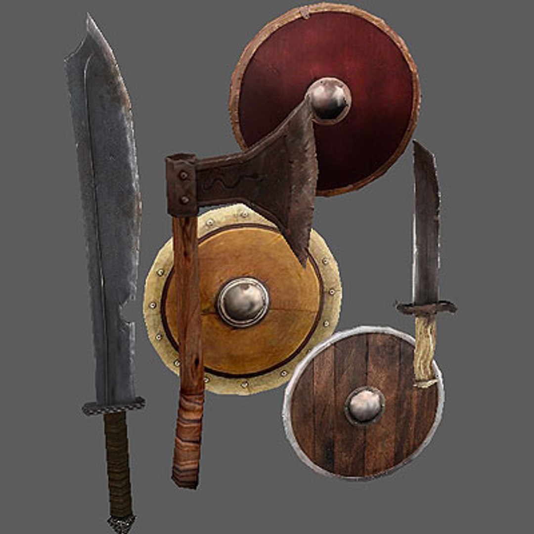 Arena Weapons Shields 3d X
