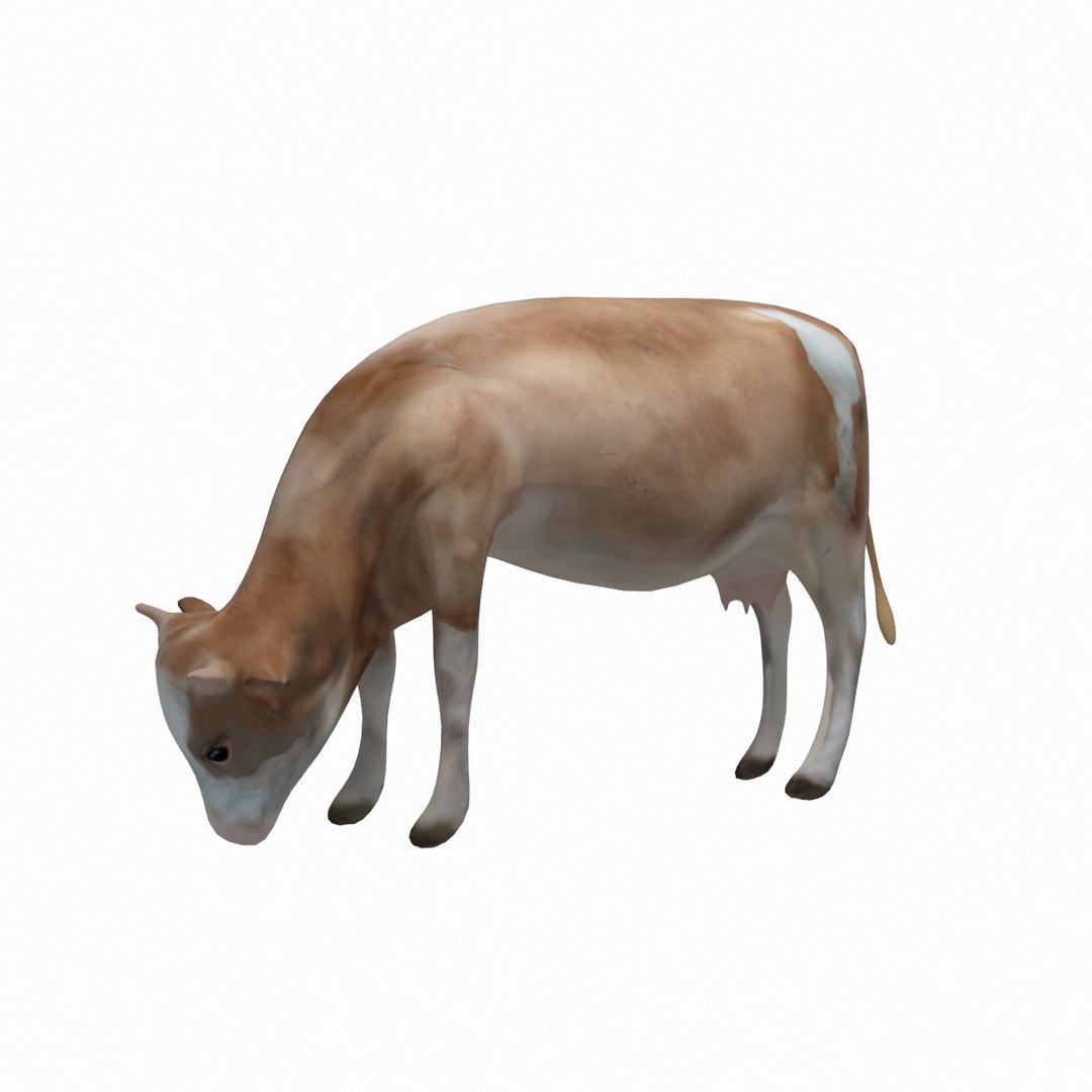 cow animation 3d obj