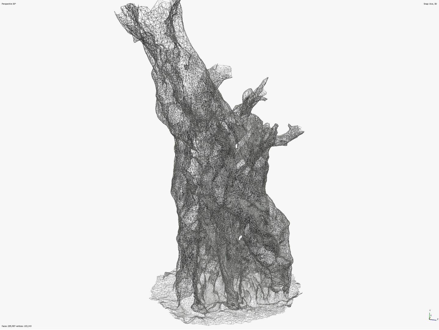20 TREES BUNDLE of SCANS DAMAGED TREES 3D MODELS COLLECTION 3D model ...