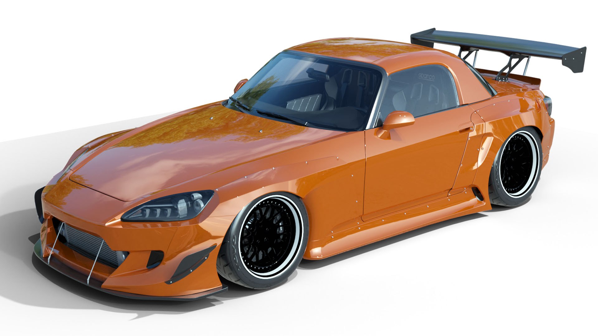 Honda S2000 Wide Body Kit 3D Model - TurboSquid 2347823
