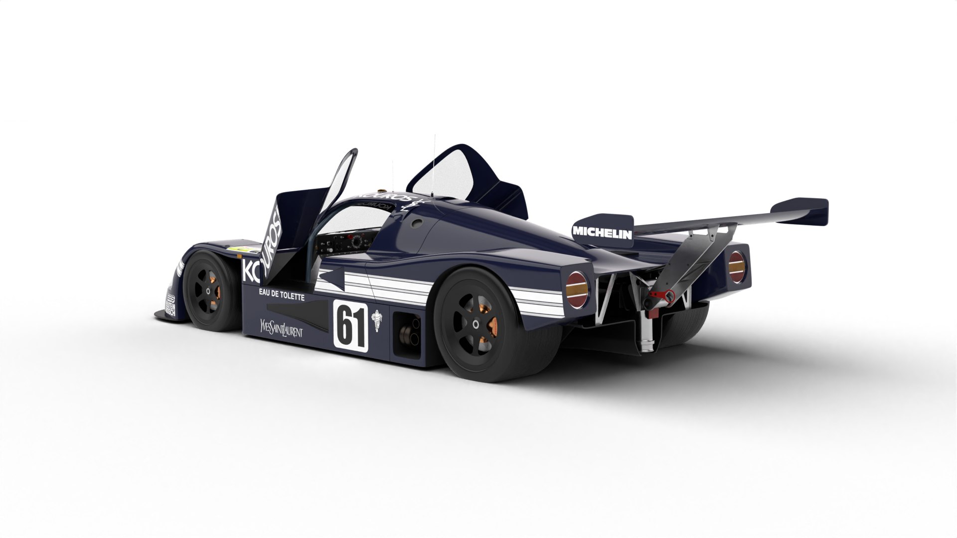 Mercedes Benz C9 Hasegawa 1987 Sauber Kouros Racing HQ 3d Model 3D ...