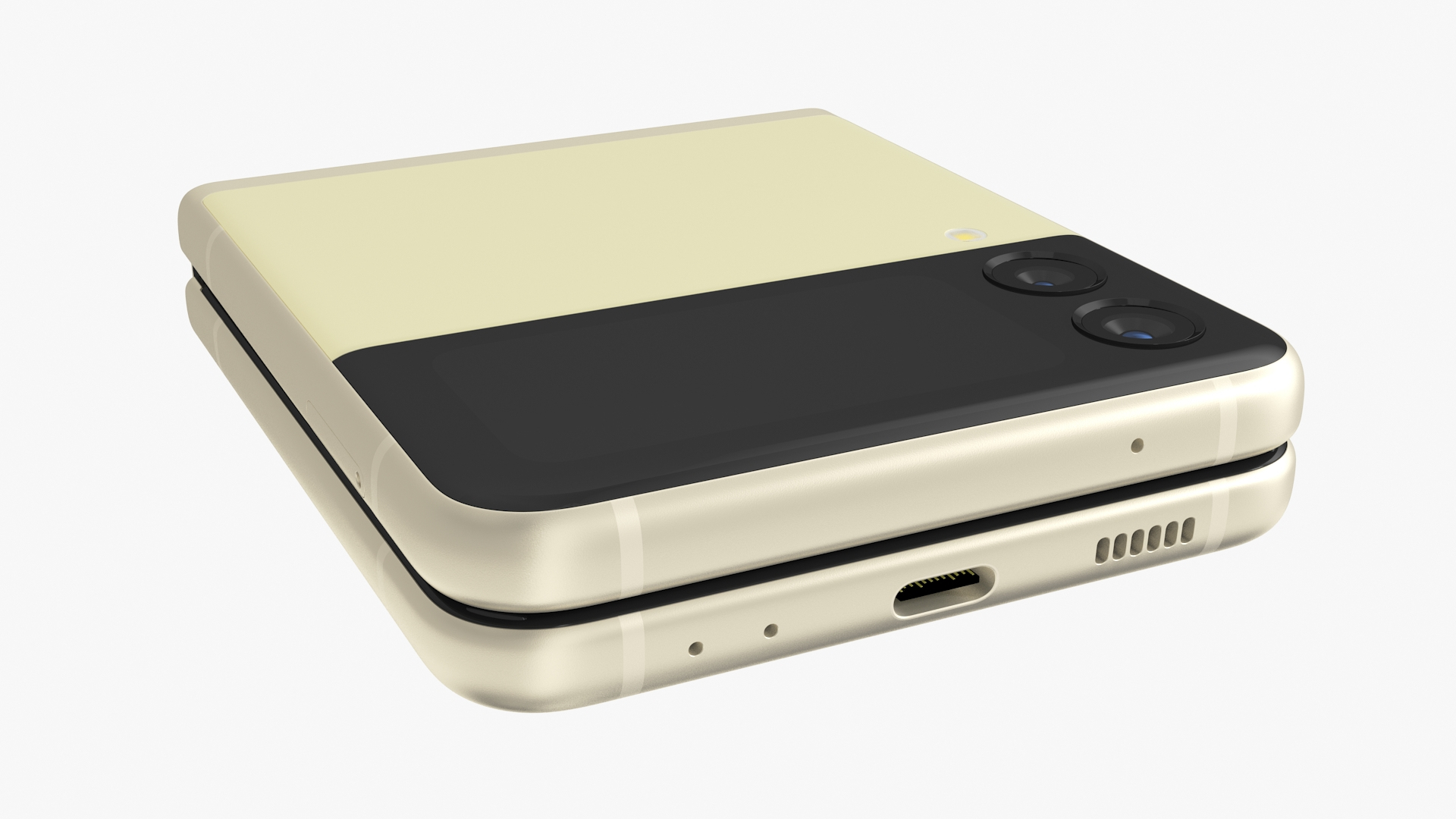 3D Model Samsung Galaxy Z Flip 3 Cream Animated - TurboSquid 1772567