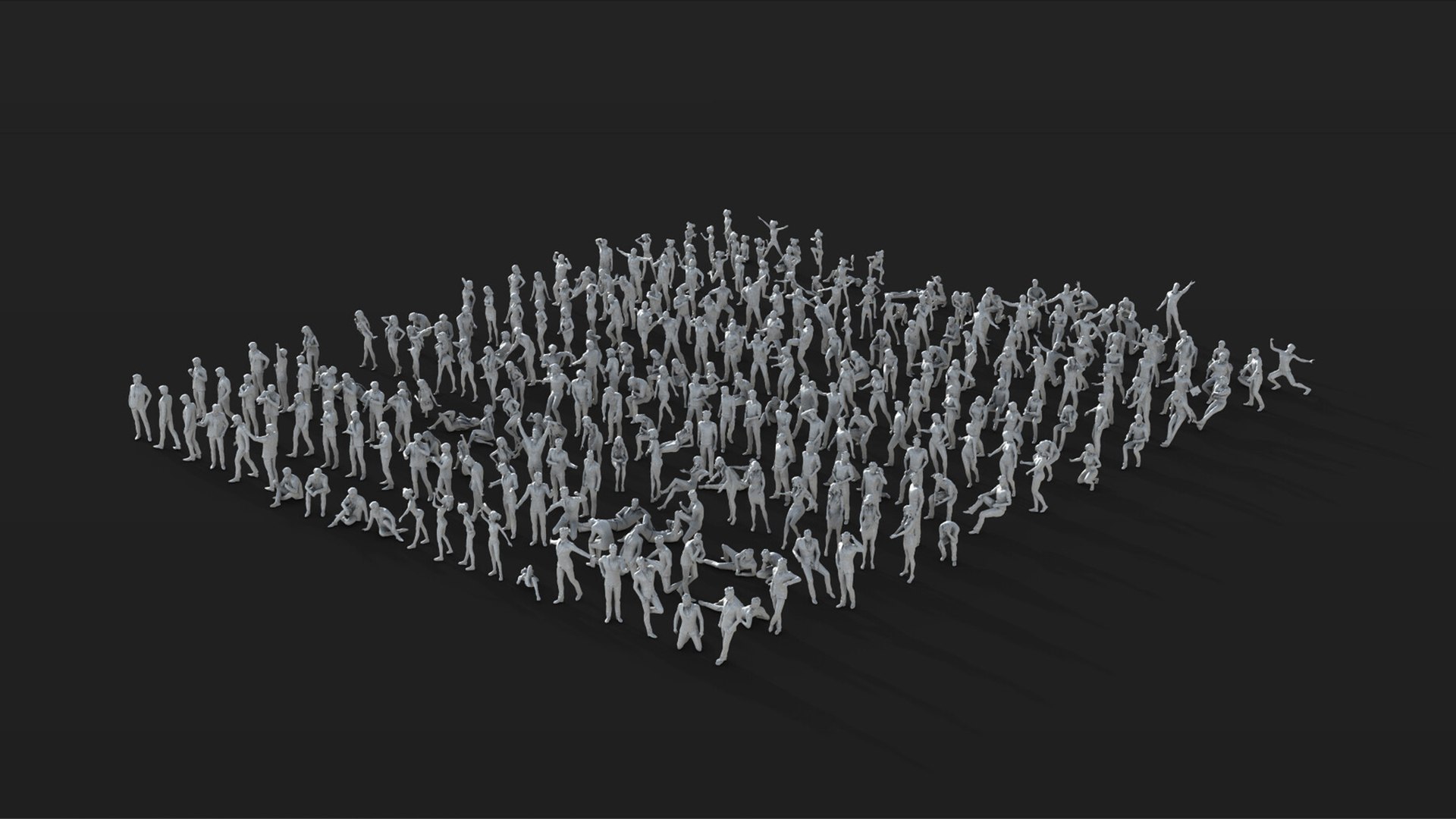 Crowd Set-03 264 3D Model - TurboSquid 2124964