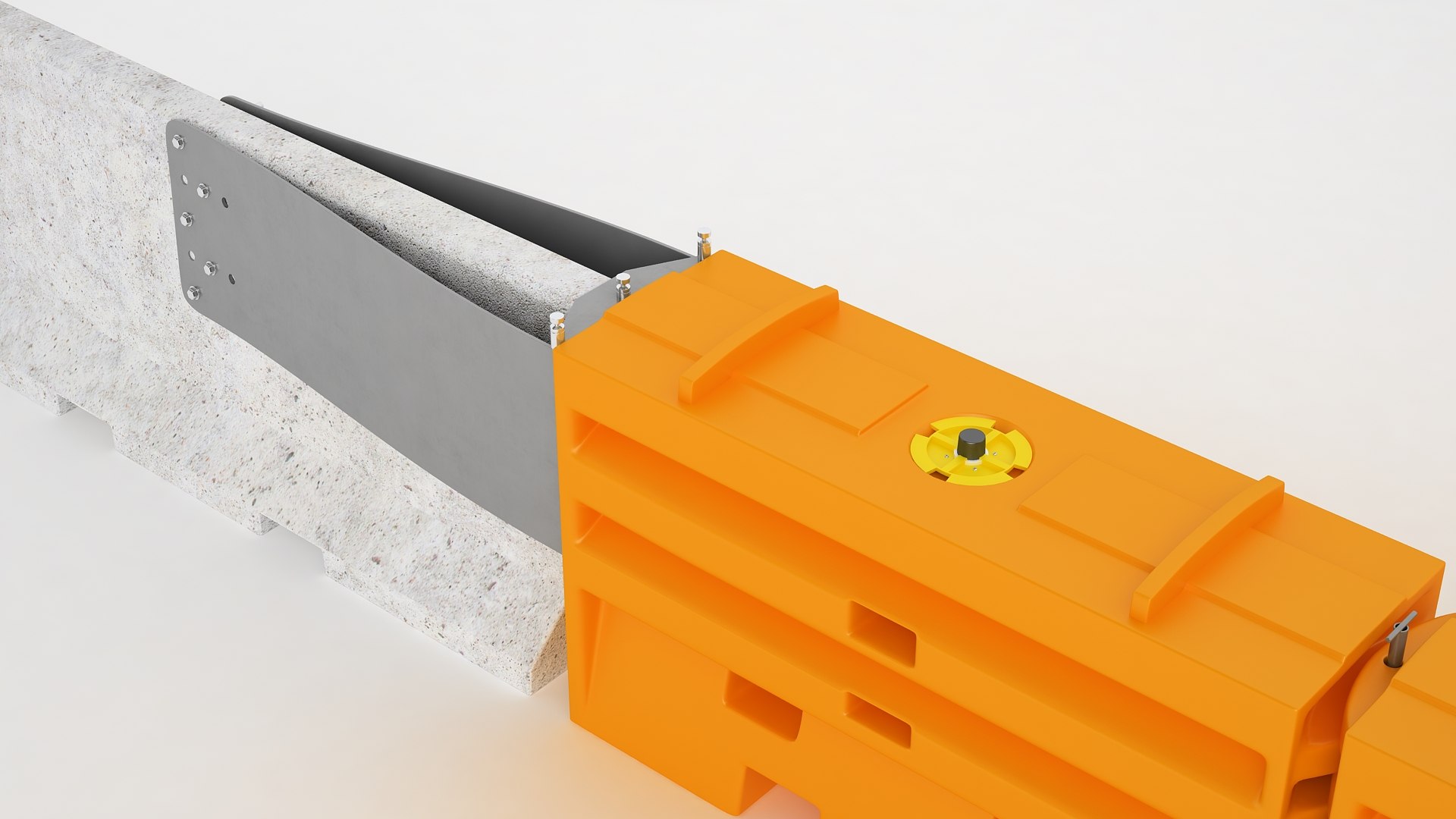 Traffix sled barrier 3D model - TurboSquid 1553519