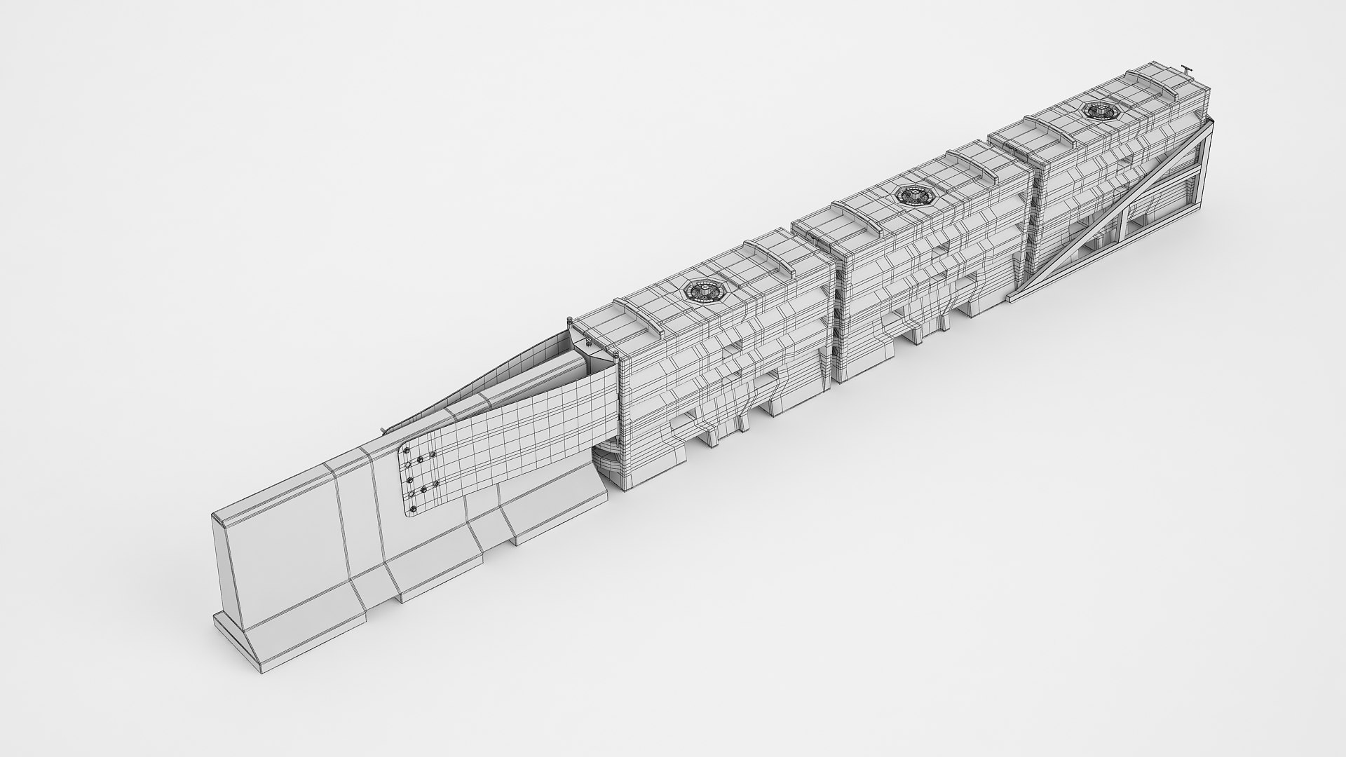 Traffix Sled Barrier 3D Model - TurboSquid 1553519