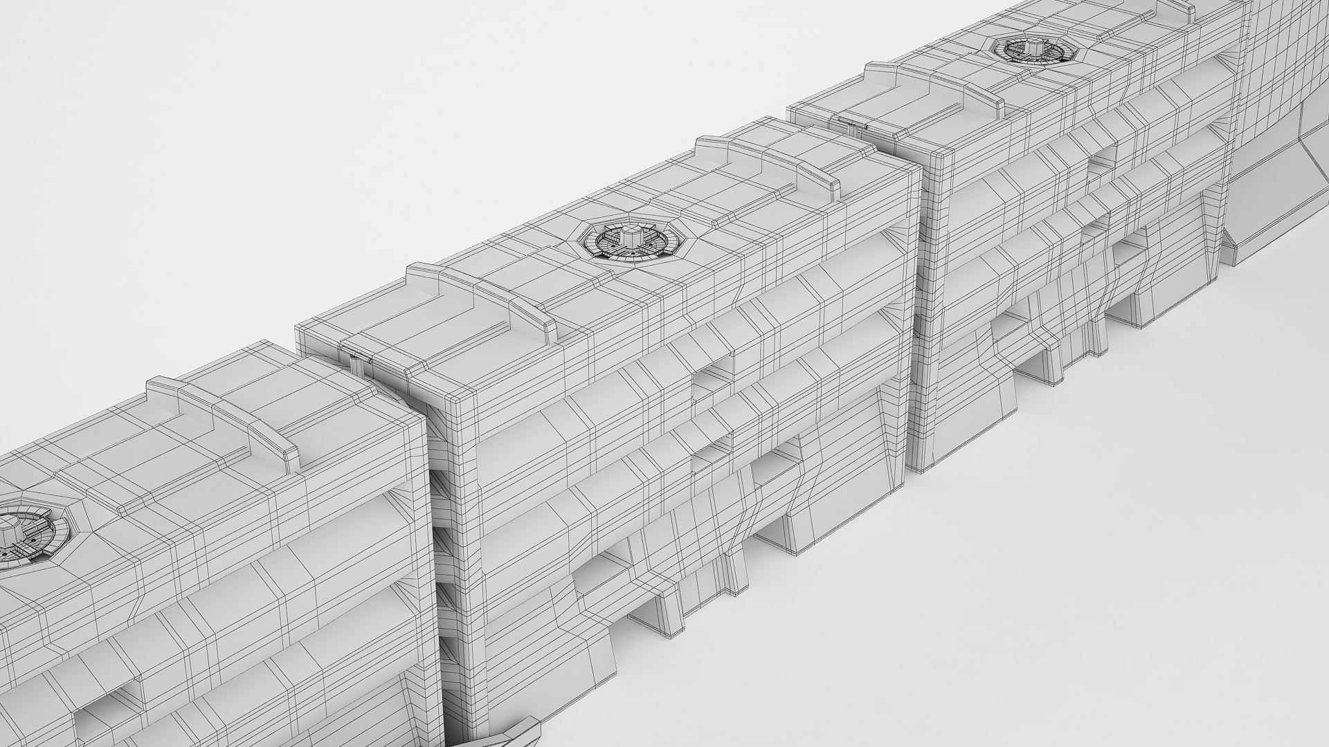 Traffix sled barrier 3D model - TurboSquid 1553519