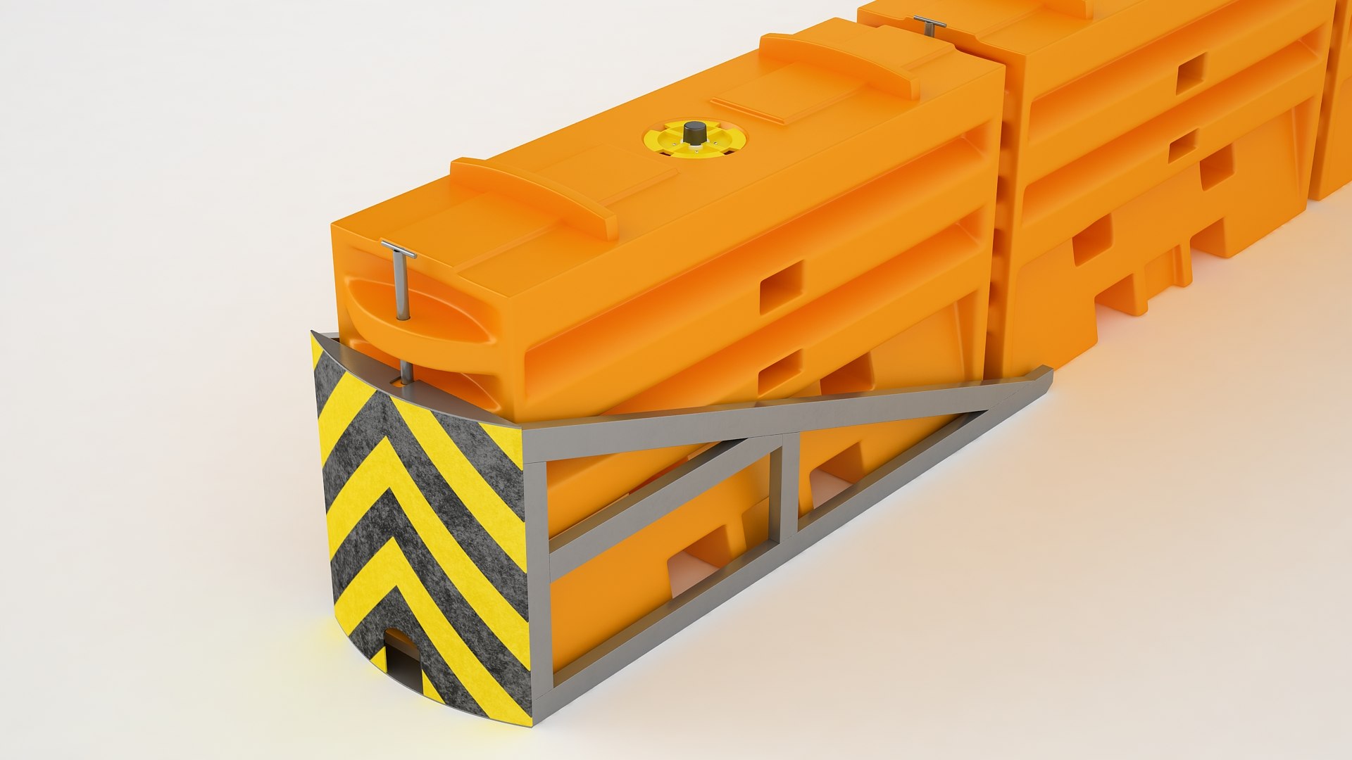 Traffix sled barrier 3D model - TurboSquid 1553519