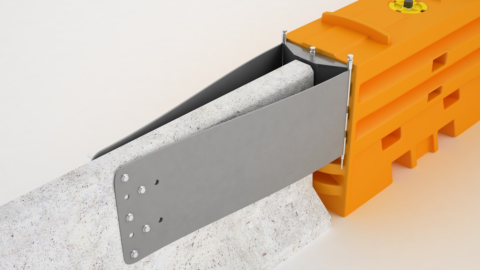 Traffix sled barrier 3D model - TurboSquid 1553519