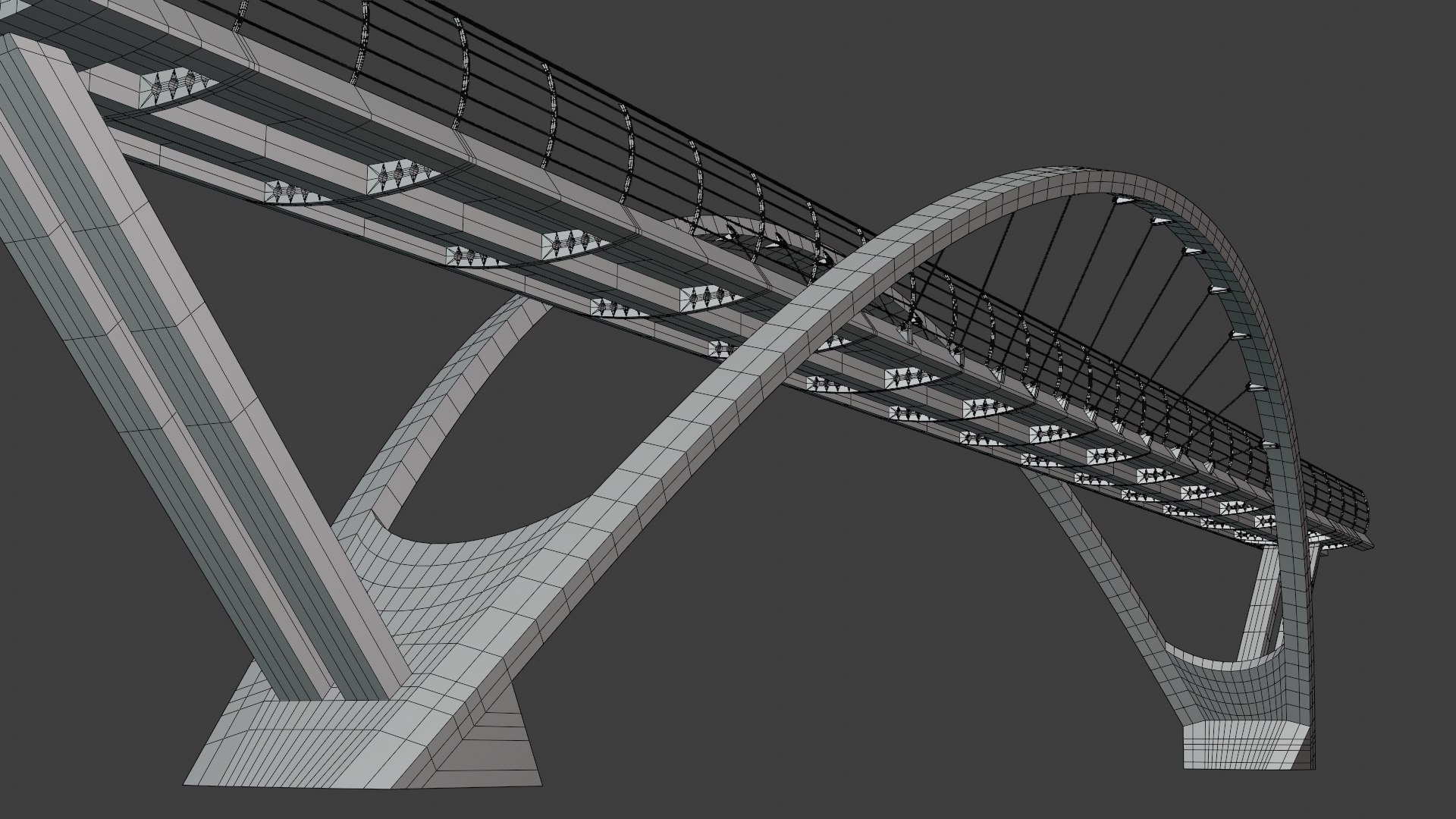 Pedestrian bridge 2 3D model - TurboSquid 2024779