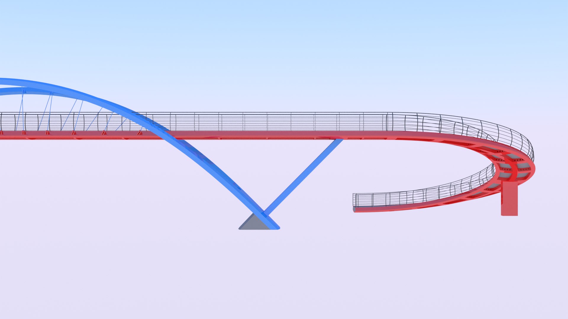 Pedestrian bridge 2 3D model - TurboSquid 2024779