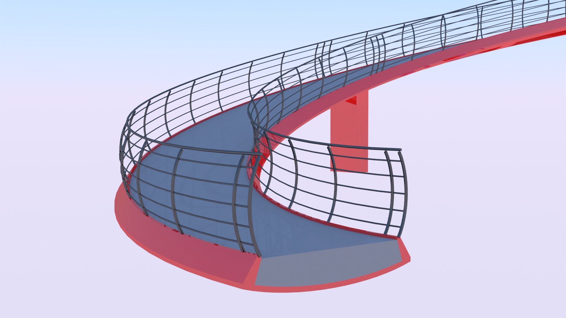 Pedestrian bridge 2 3D model - TurboSquid 2024779
