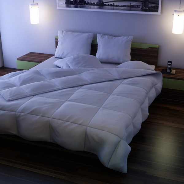 bed 3d max