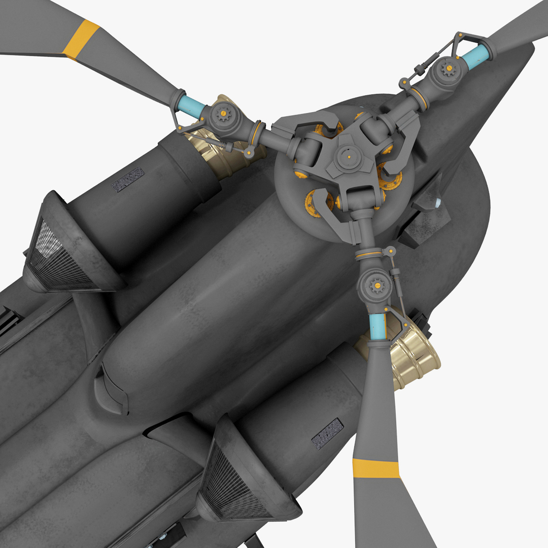 3d mh 47 chinook model