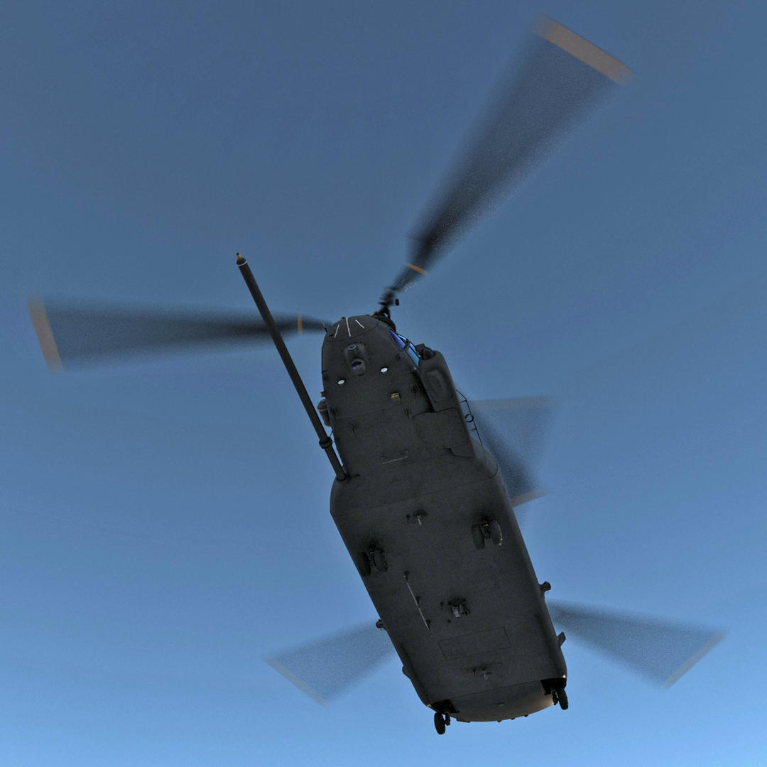 3d mh 47 chinook model