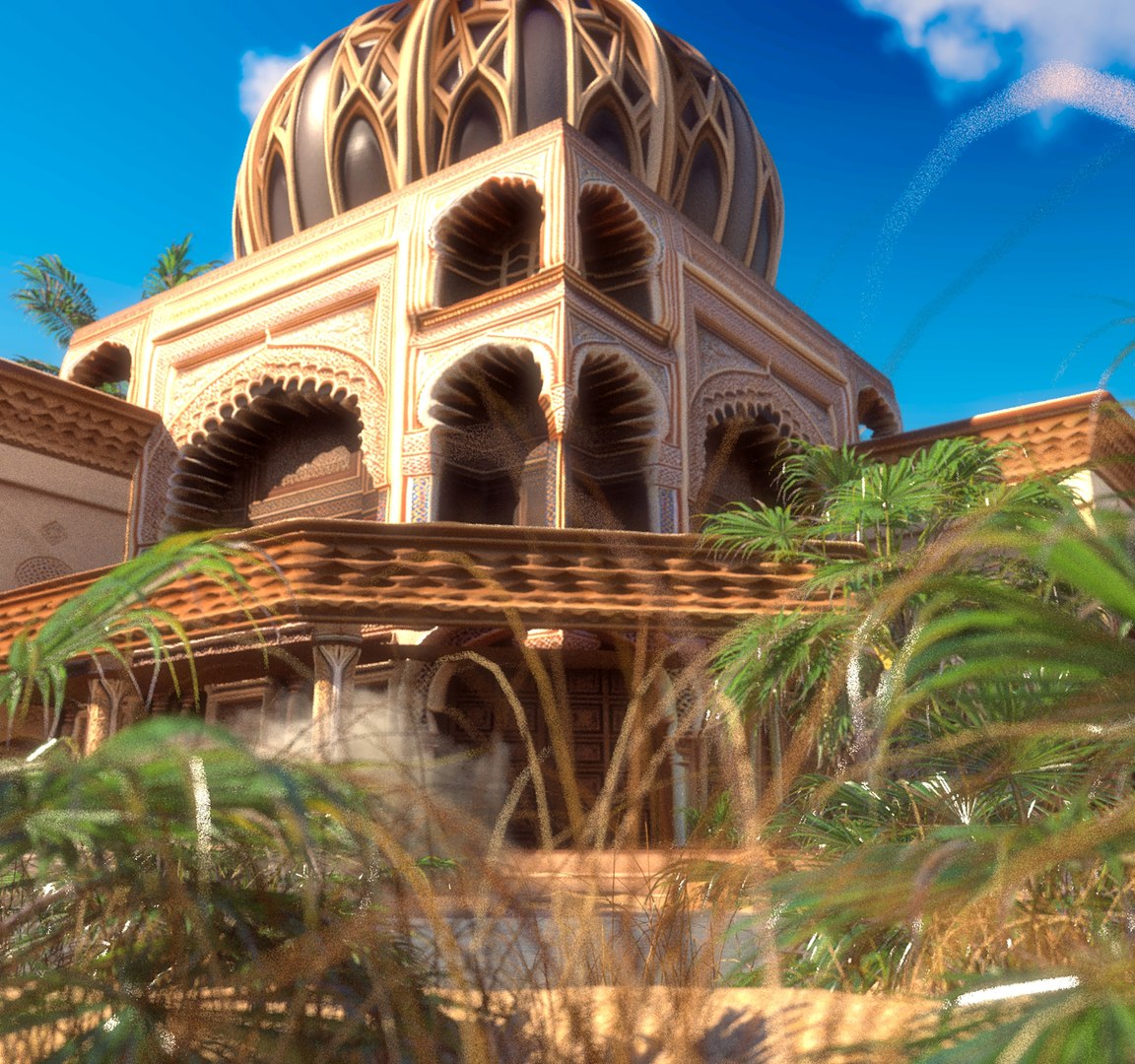 3D Model Oasis Mosque - TurboSquid 2378366