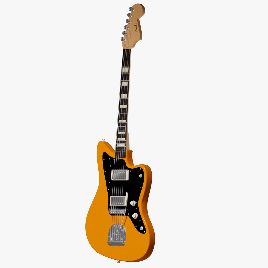 Fender Jazzmaster Electric Guitar 3D Model - TurboSquid 2140942