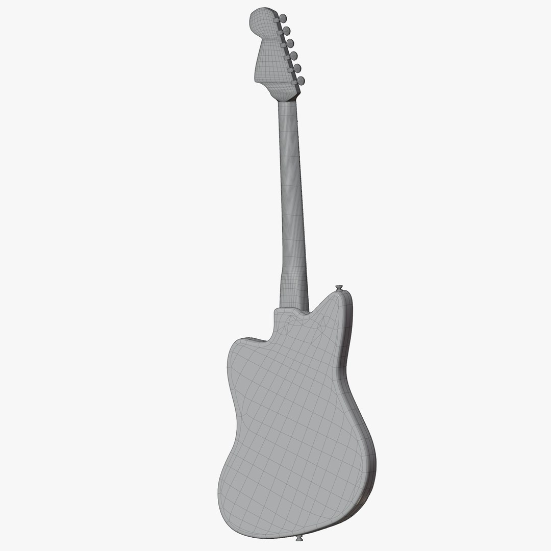 Fender Jazzmaster Electric Guitar 3D model - TurboSquid 2140942