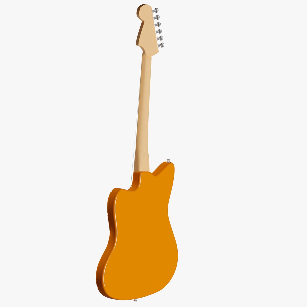 Fender Jazzmaster Electric Guitar 3D Model - TurboSquid 2140942