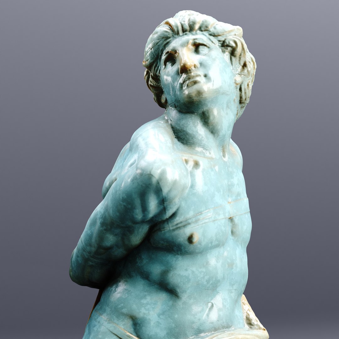 3D The Rebellious Slave Sculpture - TurboSquid 2256996