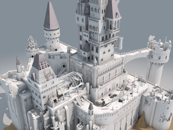 3D Castle Ruins - TurboSquid 1915057