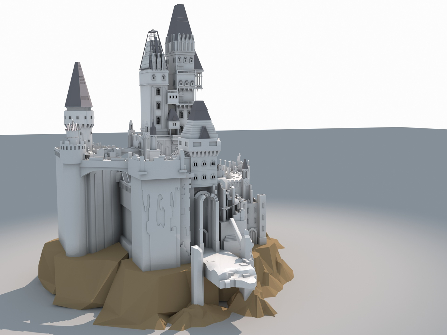 3D Castle Ruins - TurboSquid 1915057