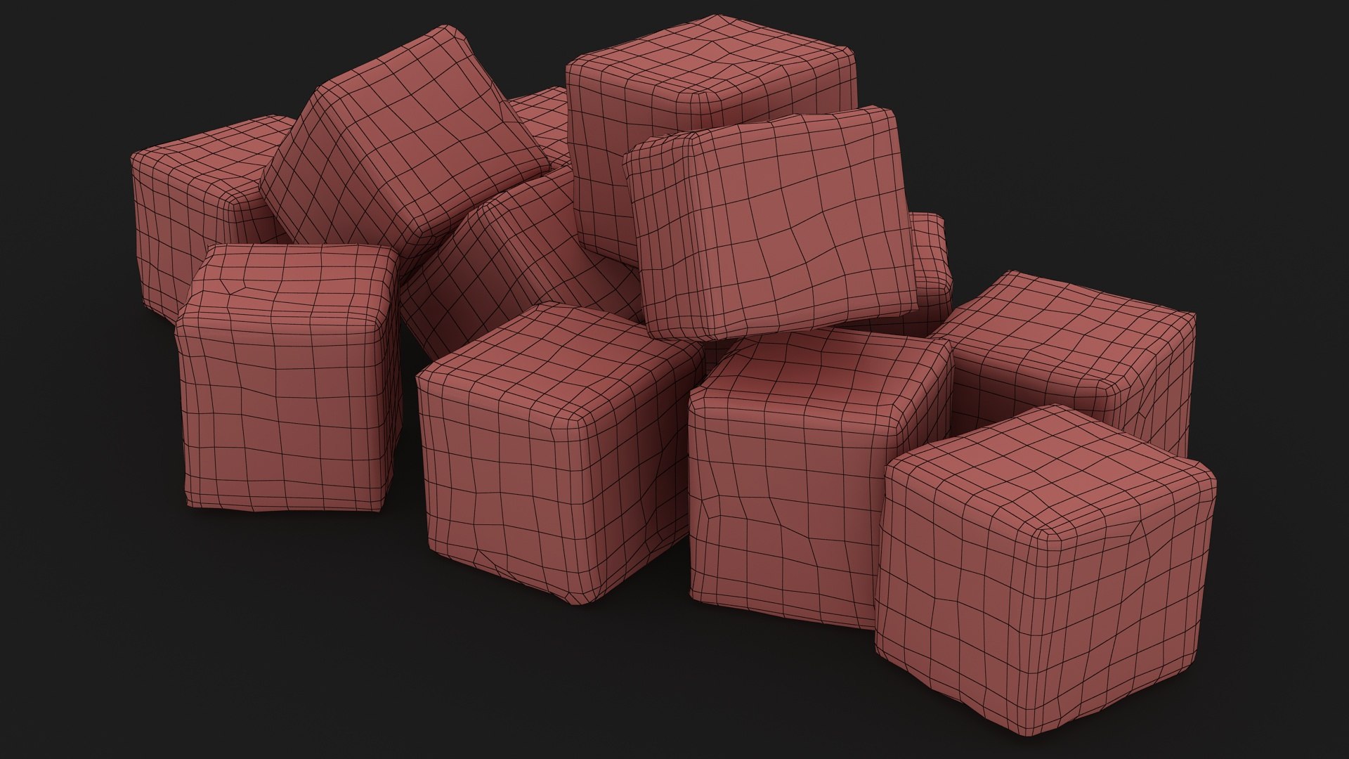 Realistic dragon slice cubes 3D model - TurboSquid 1666155
