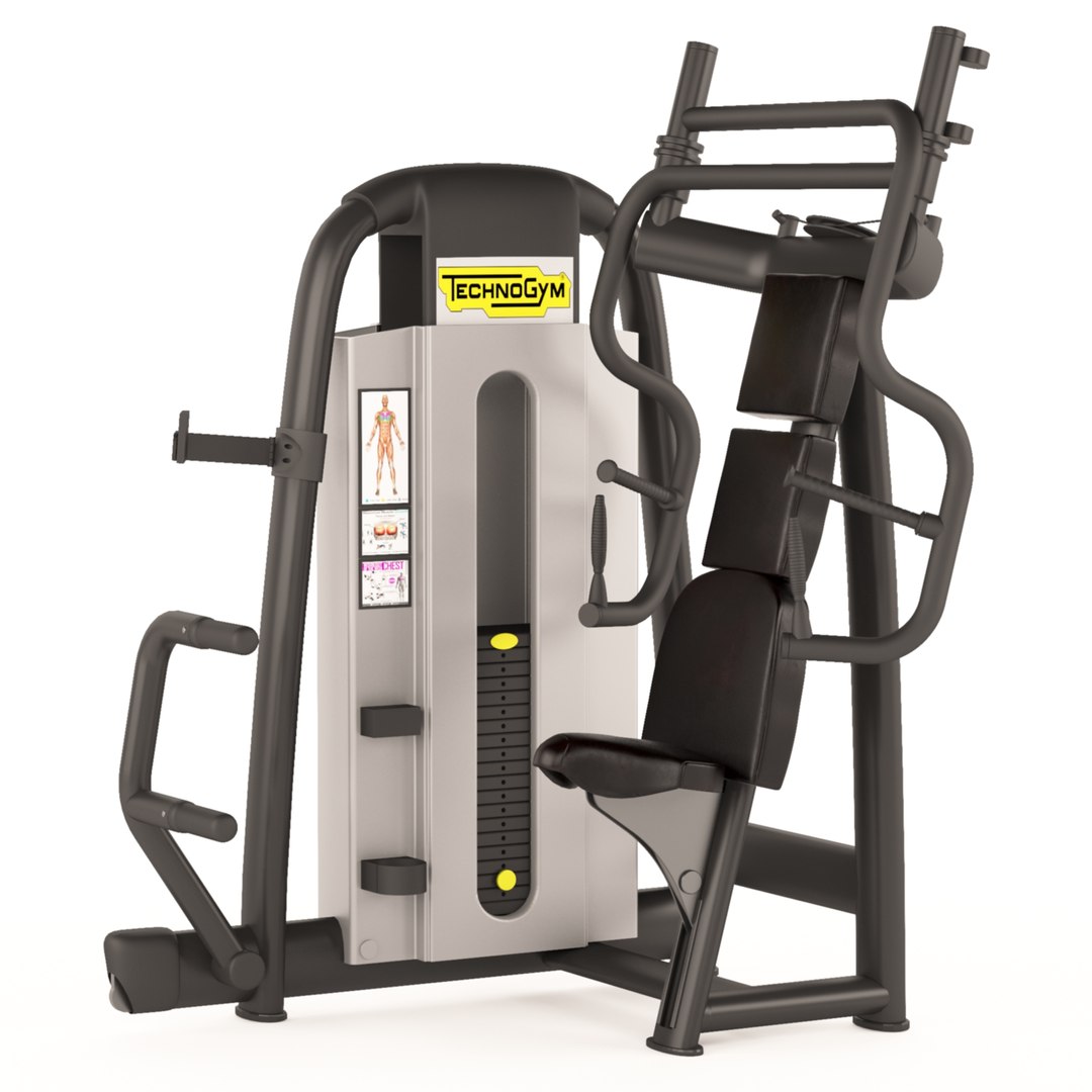 GYM Chest Exercise Machine 3D Model - TurboSquid 1787366