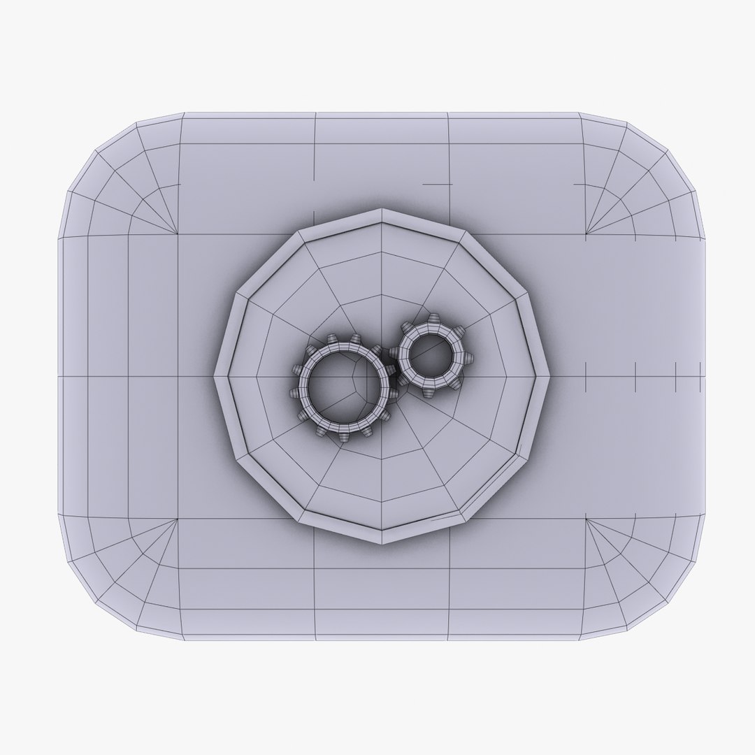 Gear Icon 3d Model