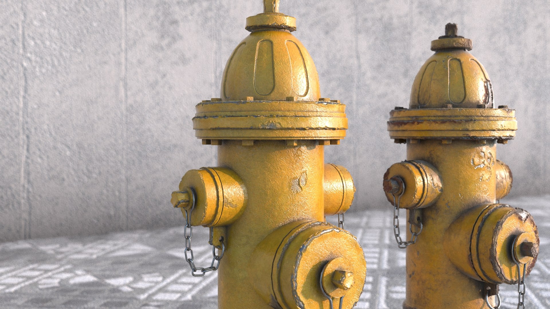 Pbr scene hydrant model - TurboSquid 1451788