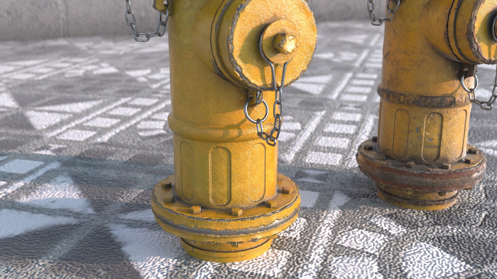 Pbr scene hydrant model - TurboSquid 1451788
