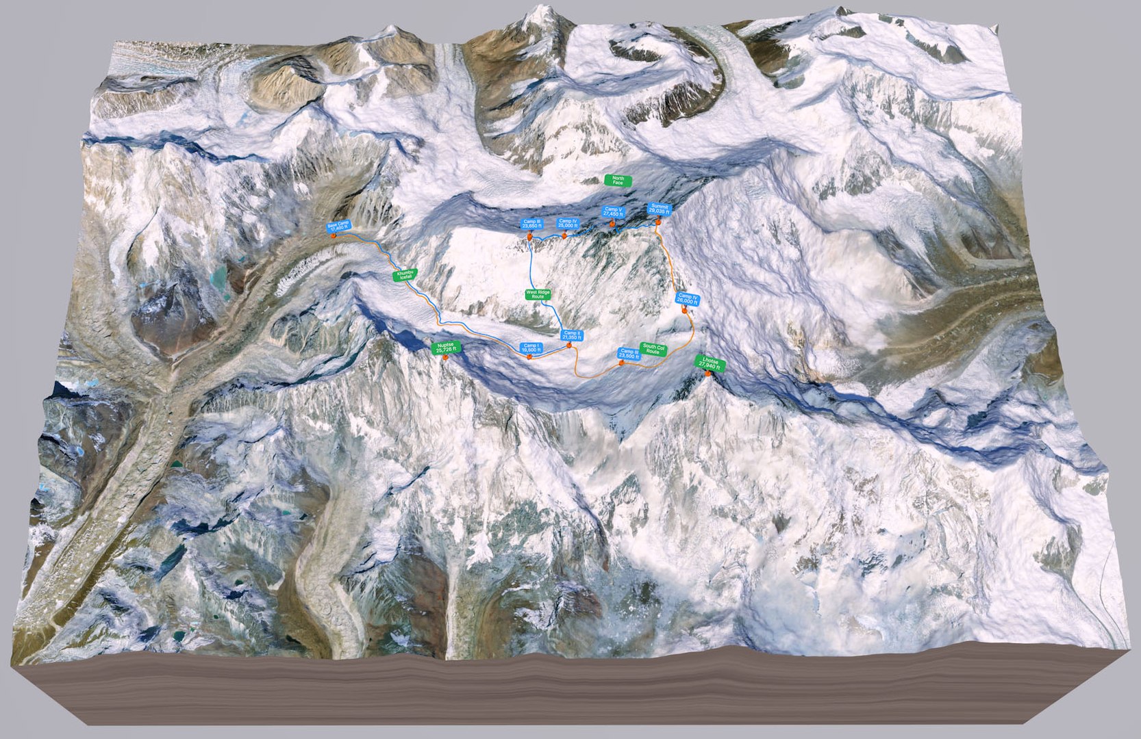 Mount Everest Model - TurboSquid 1309241