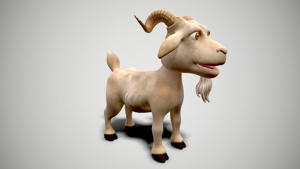 3D art goat cartoon model - TurboSquid 1585727