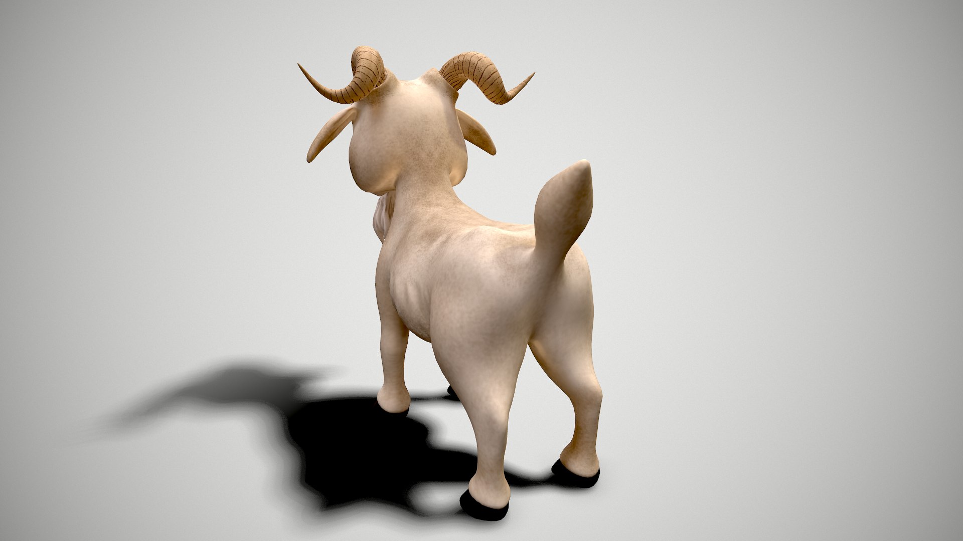 3D Art Goat Cartoon Model - TurboSquid 1585727