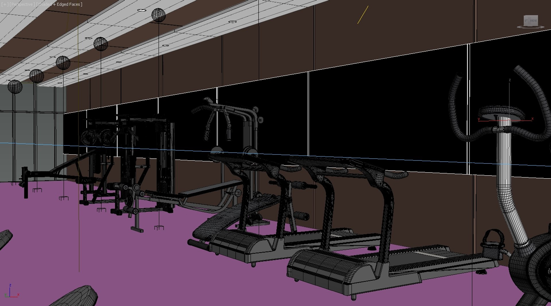 Realistic Gym 3d Max