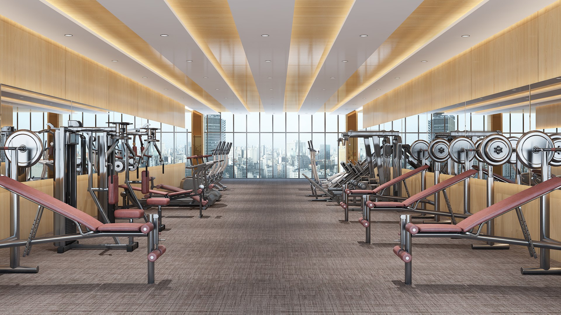 Realistic Gym 3d Max