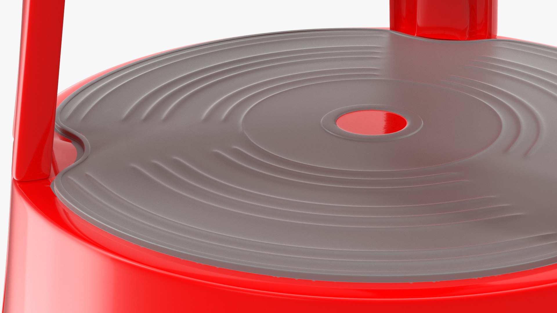 3D kick stool steel red - TurboSquid 1708301