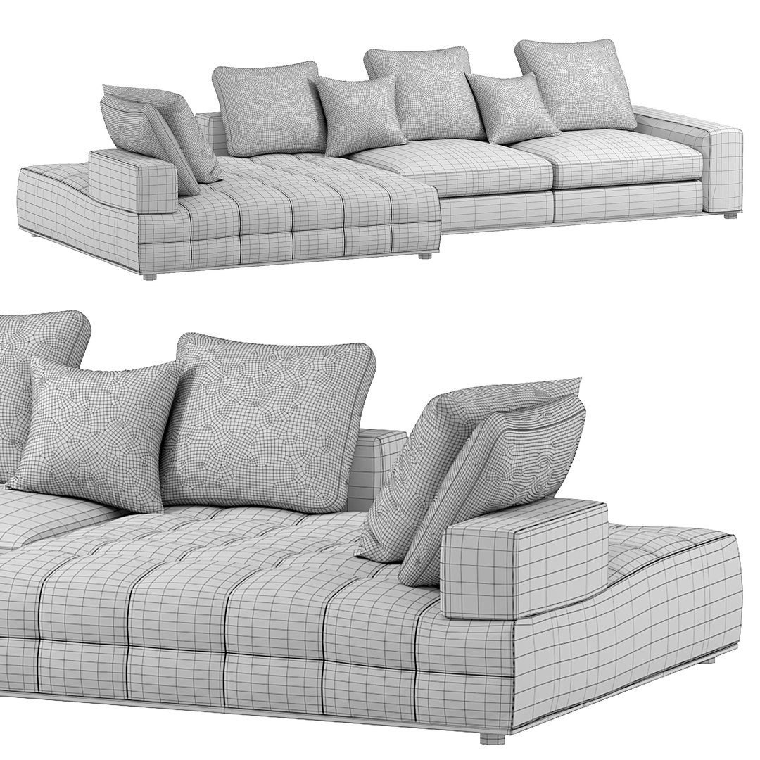 Lawrence Sofa By Minotti 3D Model - TurboSquid 1947567