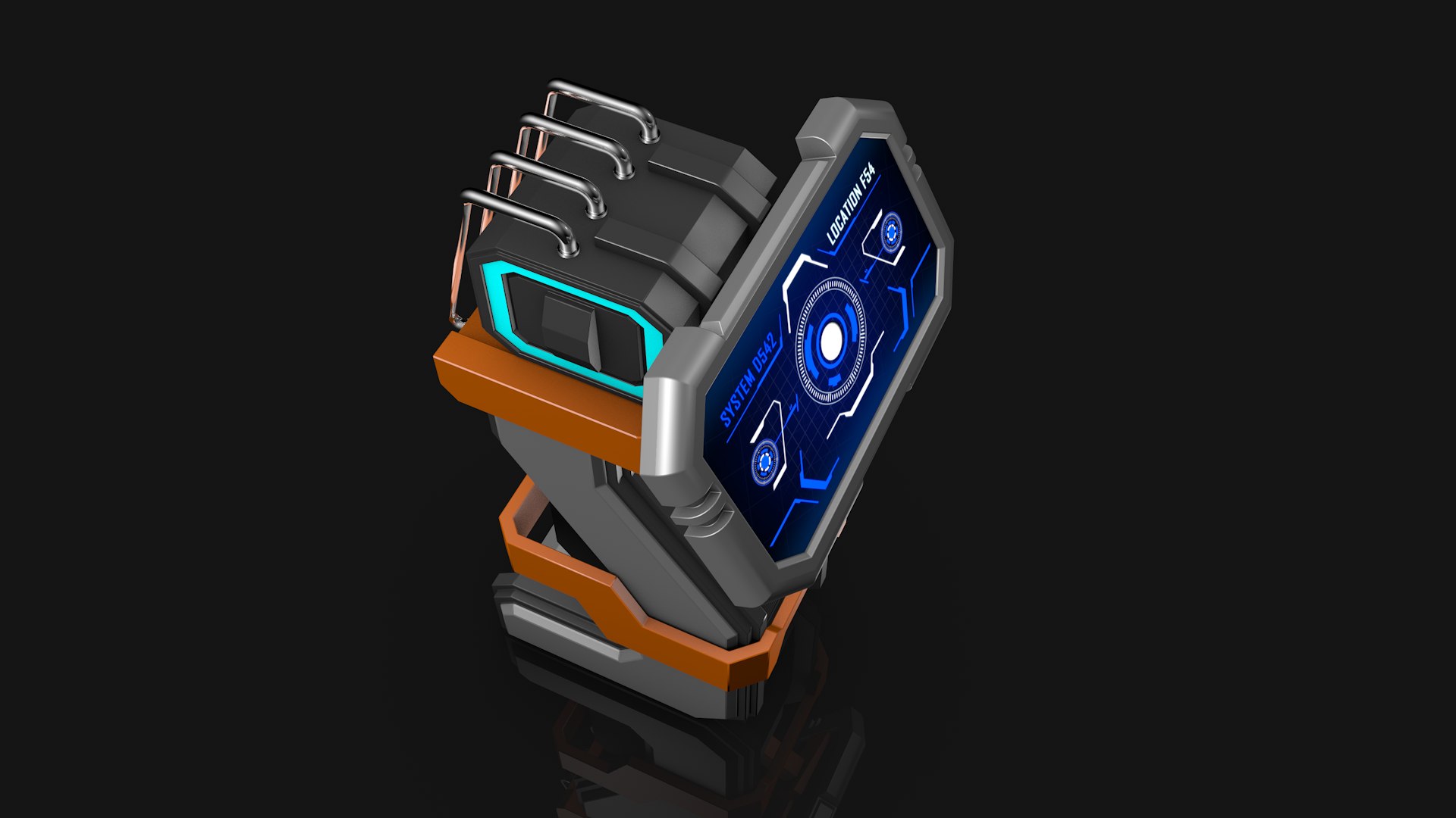 3D Sci Fi Computer - TurboSquid 2326587