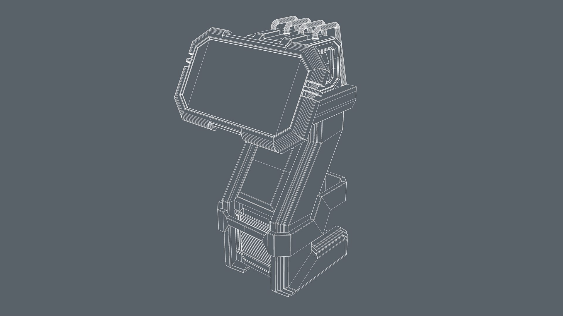 3D Sci Fi Computer - TurboSquid 2326587