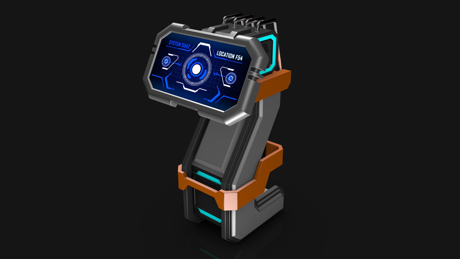 3D Sci Fi Computer - TurboSquid 2326587