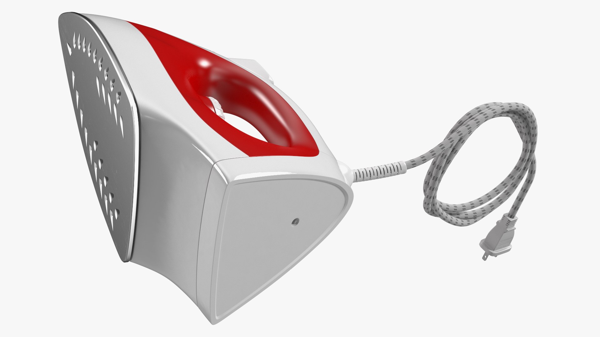 Steam Iron Red 3D - TurboSquid 2061247