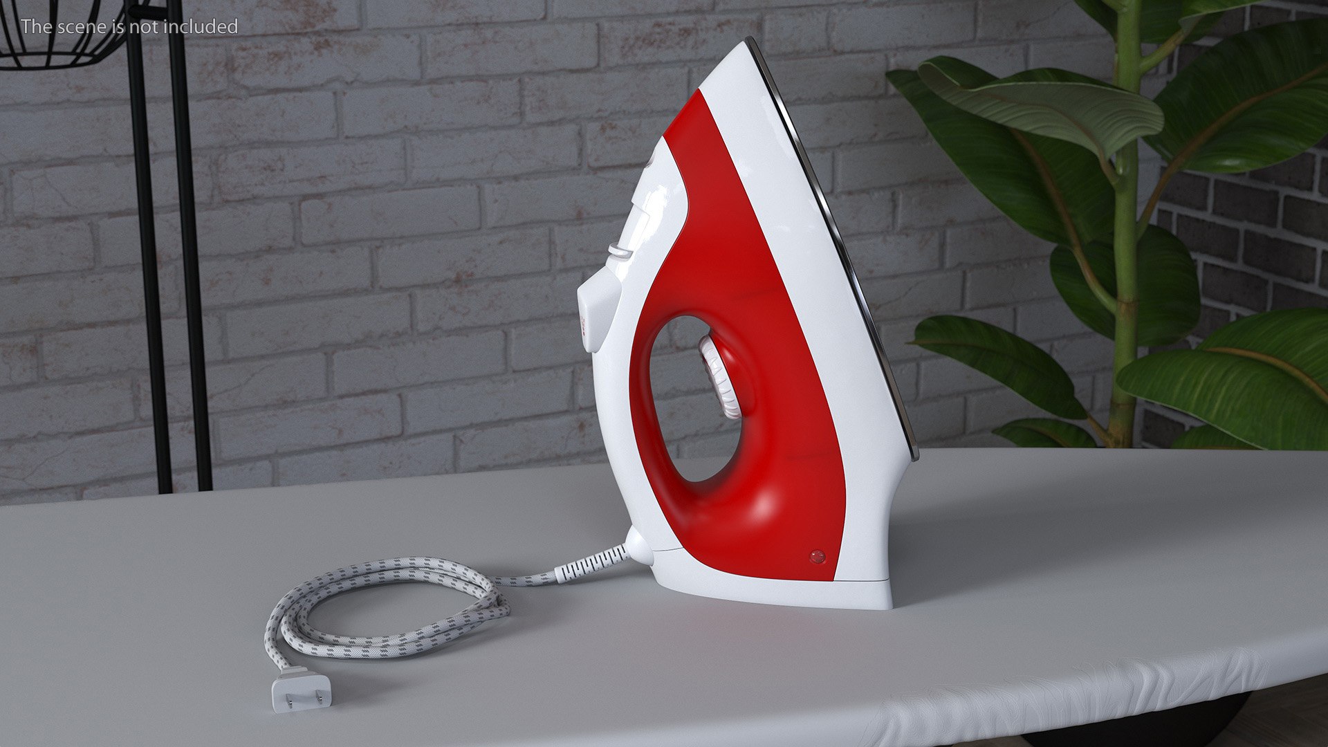 Steam Iron Red 3D - TurboSquid 2061247